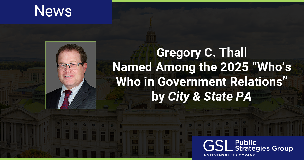 Gregory C. Thall Named Among the 2025 “Who’s Who in Government ...